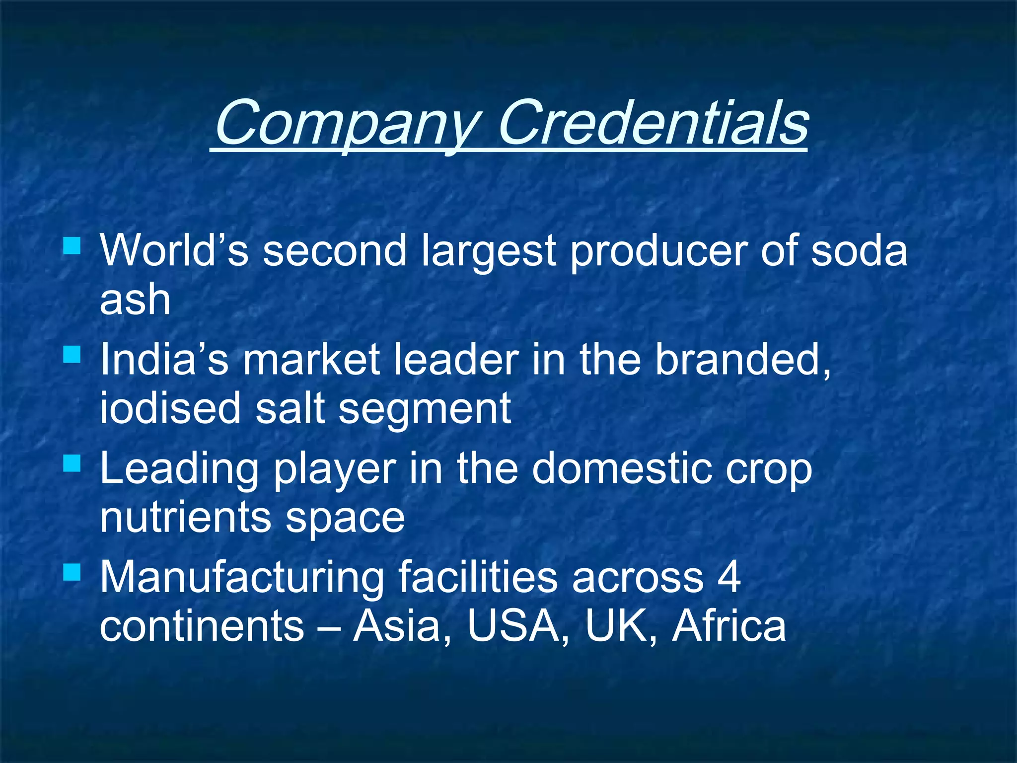 Tata chemicals | PPT
