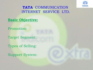 Tata Communication Internet Service Ltd. | PPT