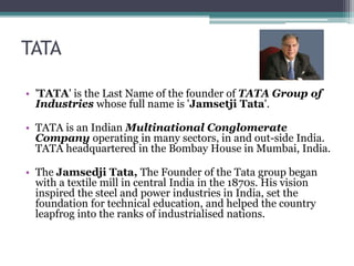 TATA COMPANY | PPTX