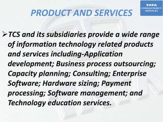 Tata consultancy services | PPTX