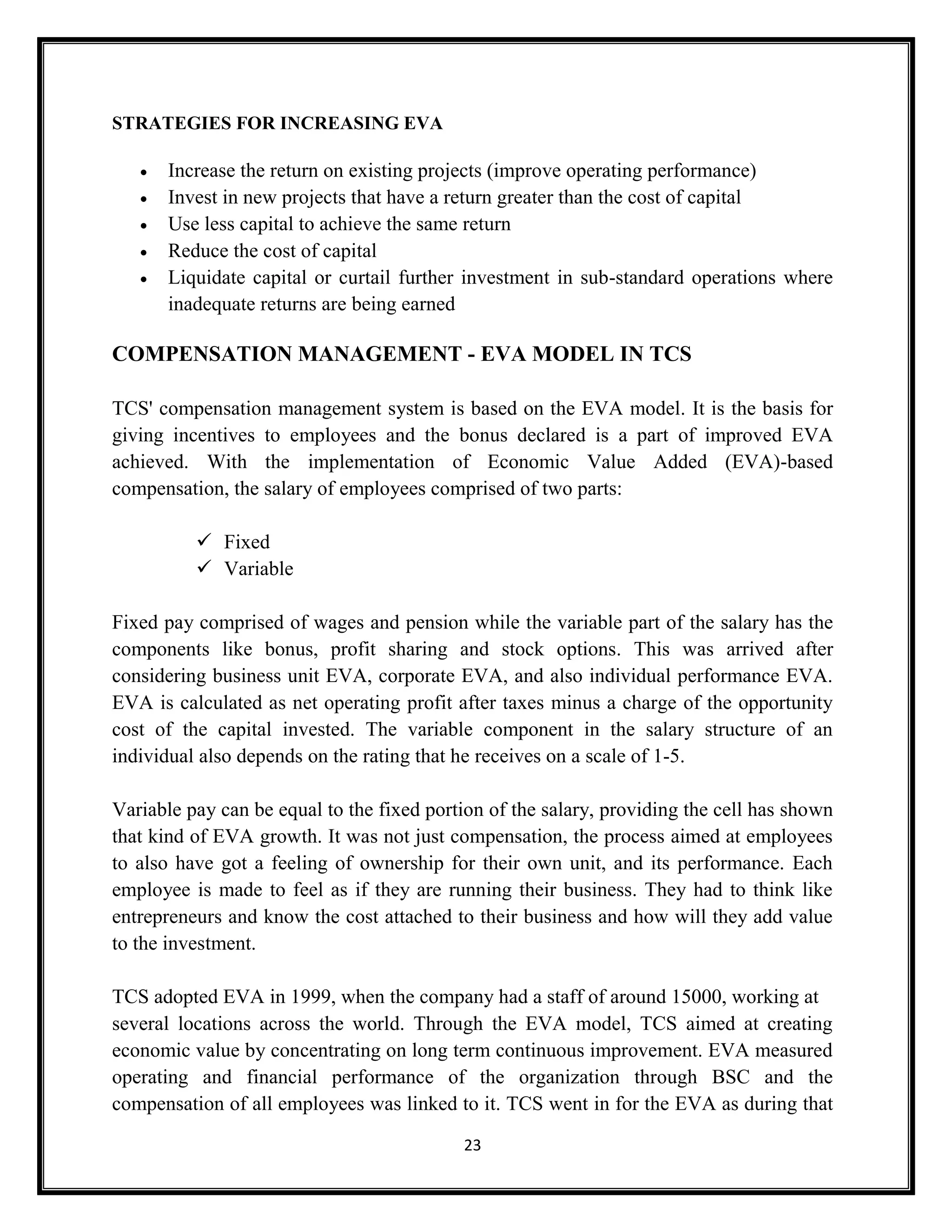 TCS - Reward System - Detailed Report | PDF