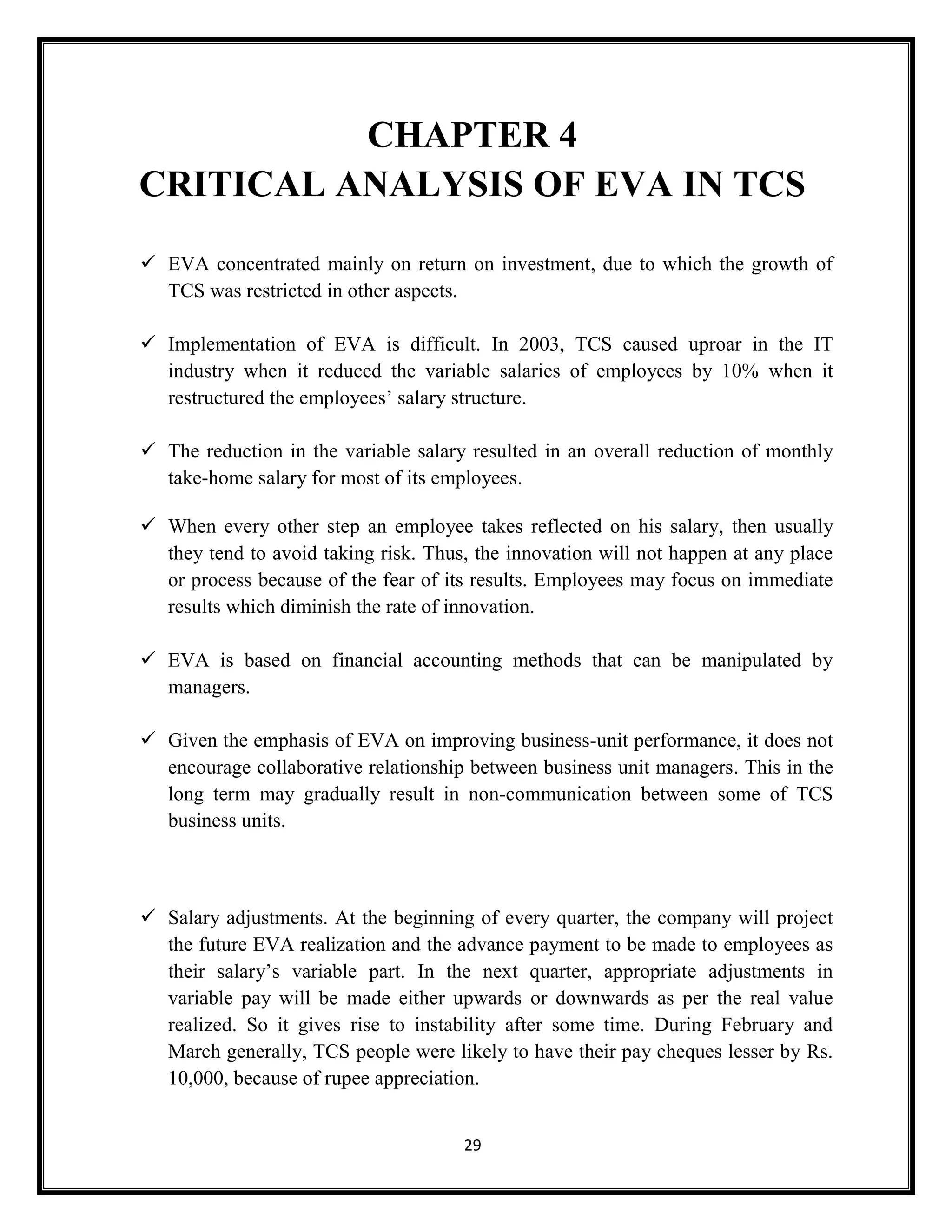 TCS - Reward System - Detailed Report | PDF