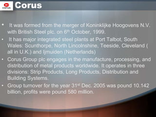 Tata corus aquisition | PPTX