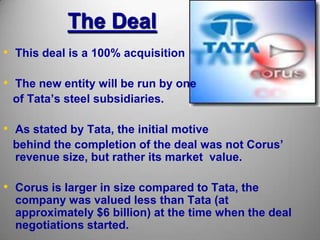 Tata corus final | PPTX