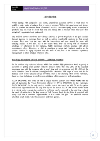 Tata Docomo Report | PDF