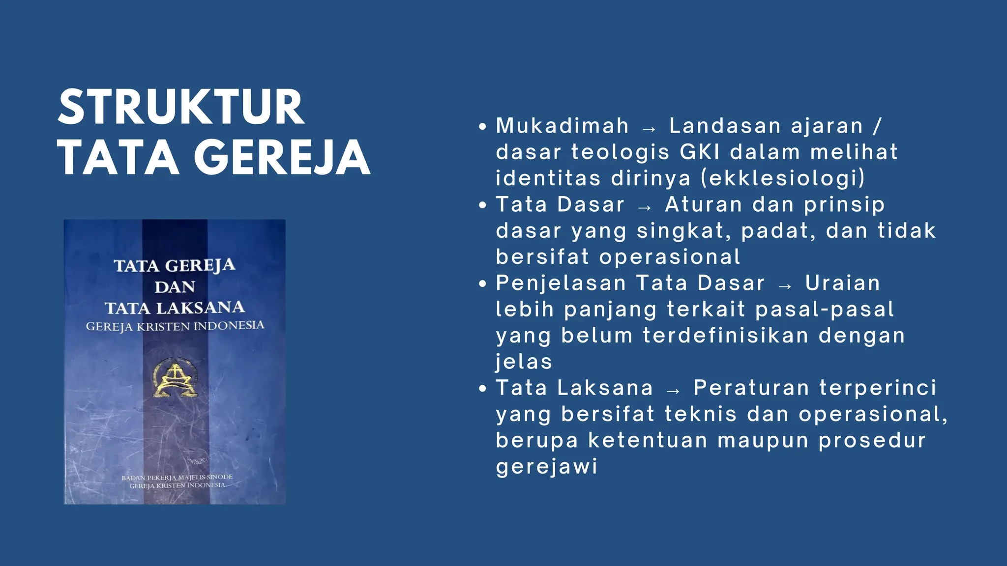 Tata Gereja Gereja Kristen Indonesia Versi sebelum Amandemen 2023 | PDF