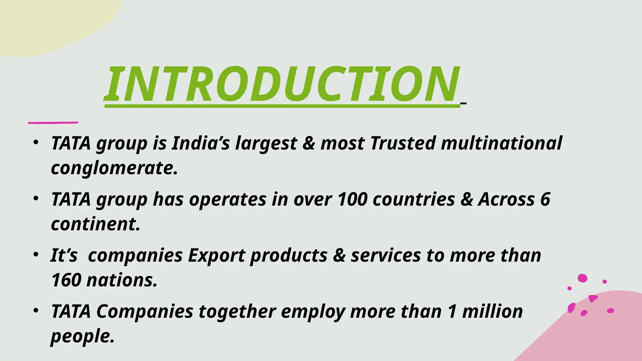 TATA GROUP PRESENTATION PRESENTED BY FAIZ | PPTX
