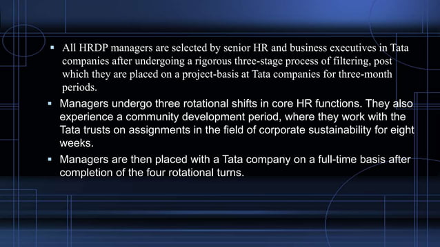 Tata groups training md development | PPTX