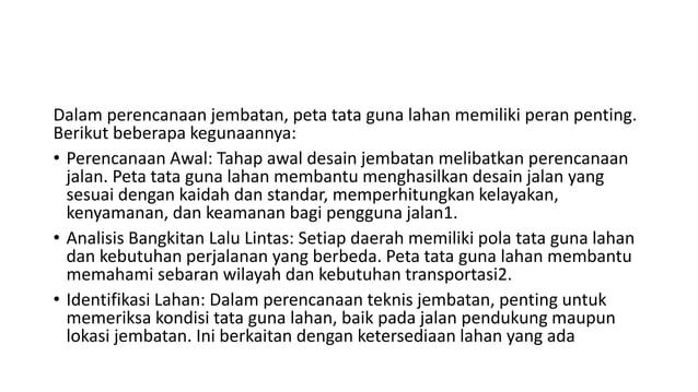 Tata guna lahan dalam perencaaan teknisJembatan.pptx