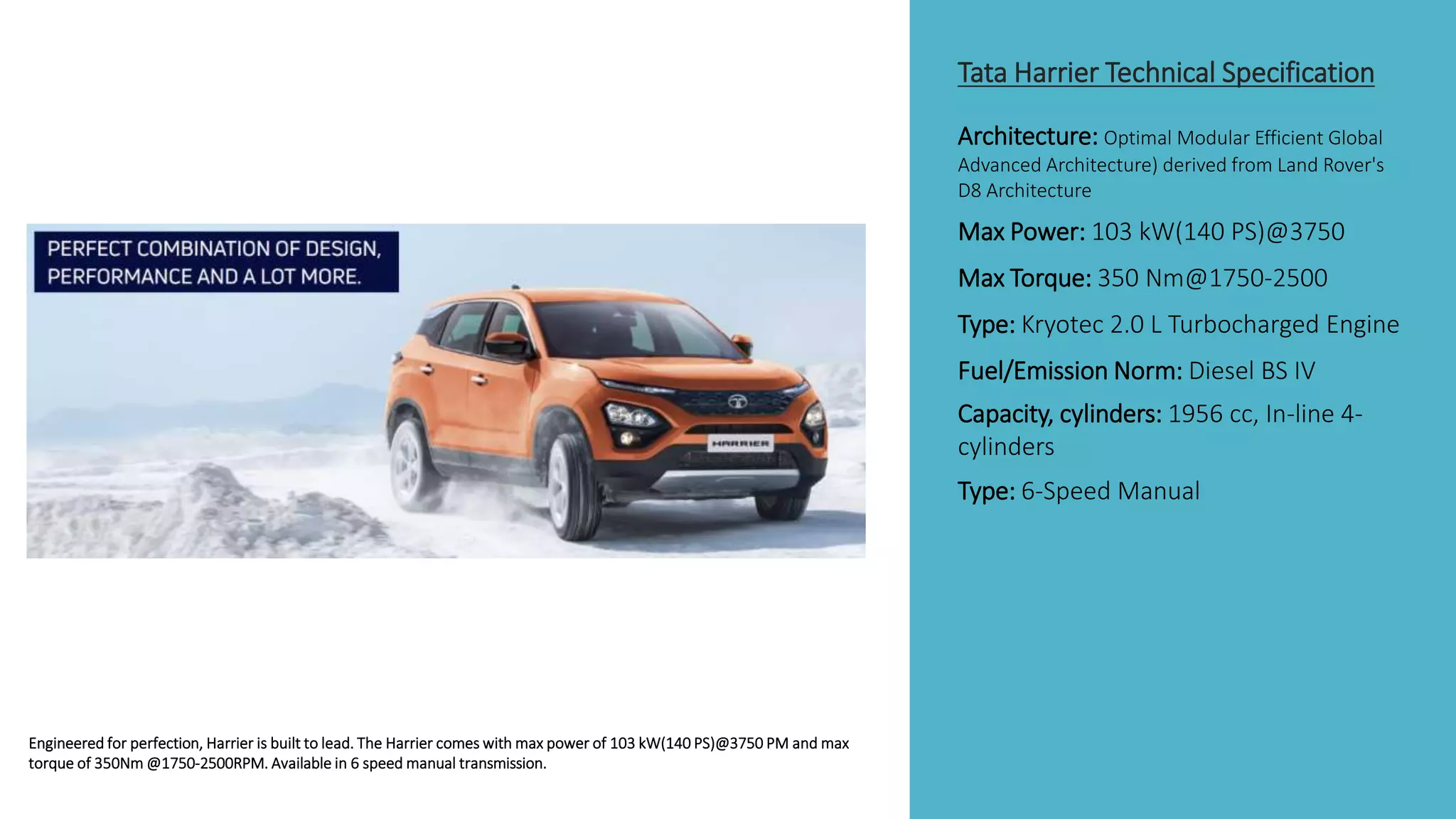 Explore Tata Harrier Price & Specification | PPTX