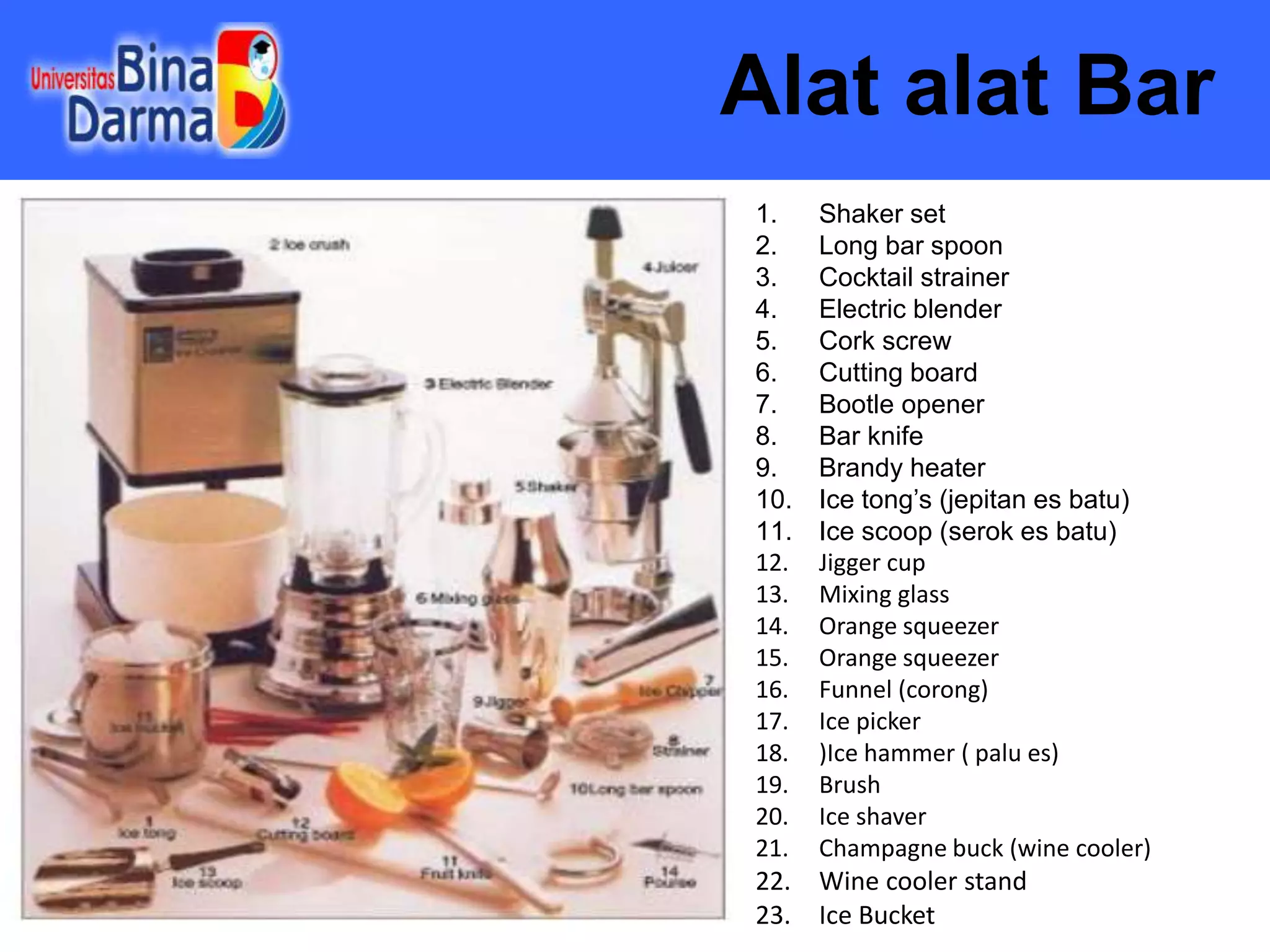 Tata Hidang Dasar Term 13 Memahami Tentang Pelayanan Bar.pptx