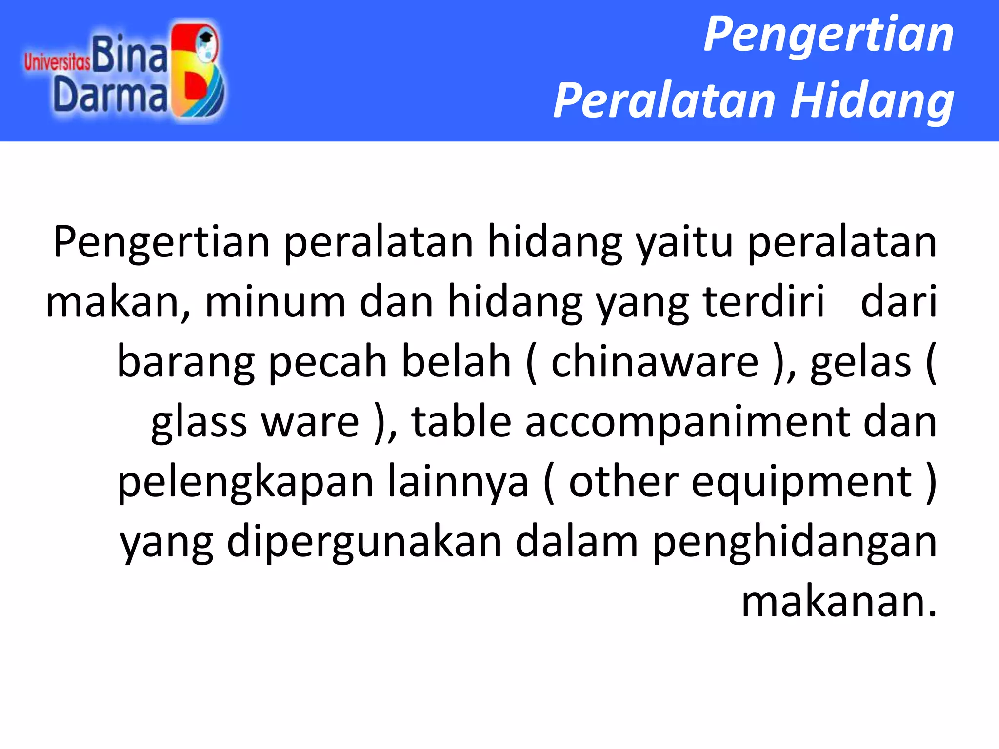 Tata Hidang Dasar Term 2 Peralatan Tata Hidang.pptx