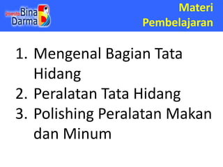 Tata Hidang Dasar Term 2 Peralatan Tata Hidang.pptx