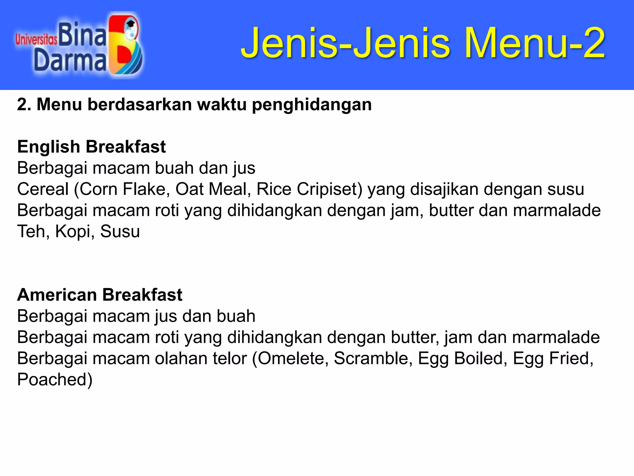 Tata Hidang Dasar Term 3 Memahami tentang menyiapkan menu hidangan 1.pptx