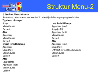 Tata Hidang Dasar Term 3 Memahami tentang menyiapkan menu hidangan 1.pptx