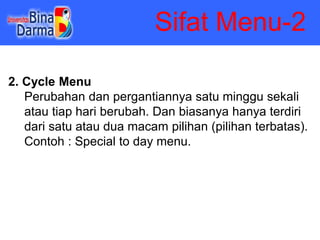 Tata Hidang Dasar Term 4 Memahami tentang menyiapkan menu hidangan 2 ...