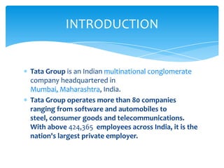 Tata history present | PPTX