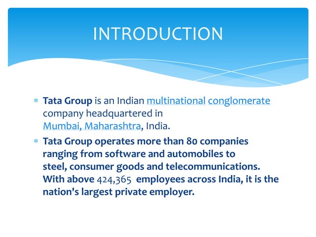 Tata history present | PPTX