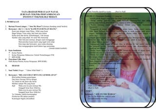 Tata Ibadah Perayaan Natal Hmtp Itm Asli | PPT