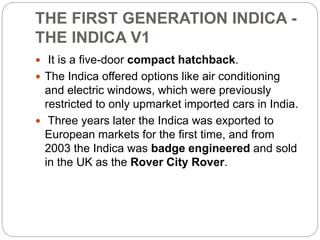 Tata indica | PPTX