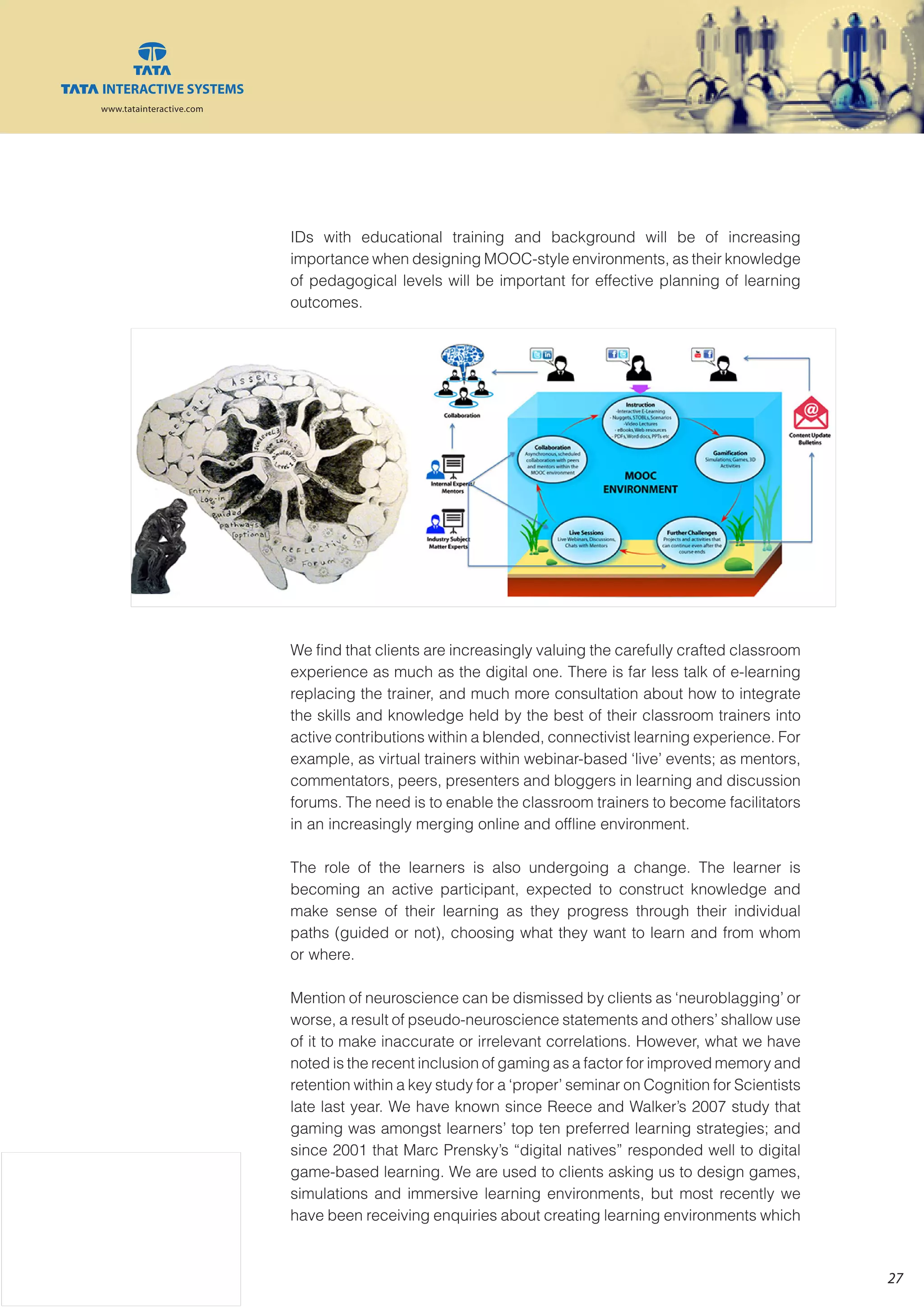 Tata Interactive Systems - Mapping ID to Performance Needs | PDF