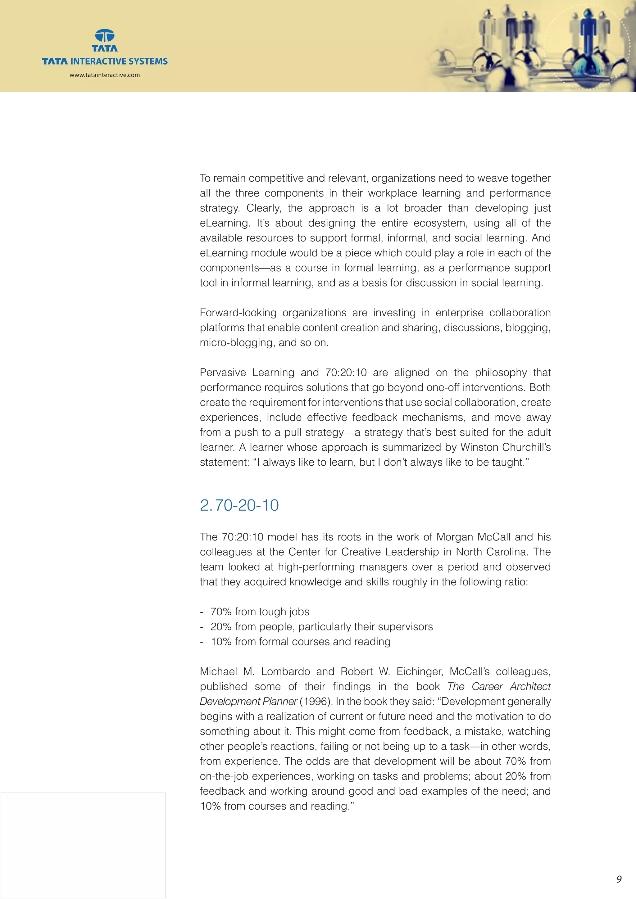 Tata Interactive Systems - Mapping ID to Performance Needs | PDF
