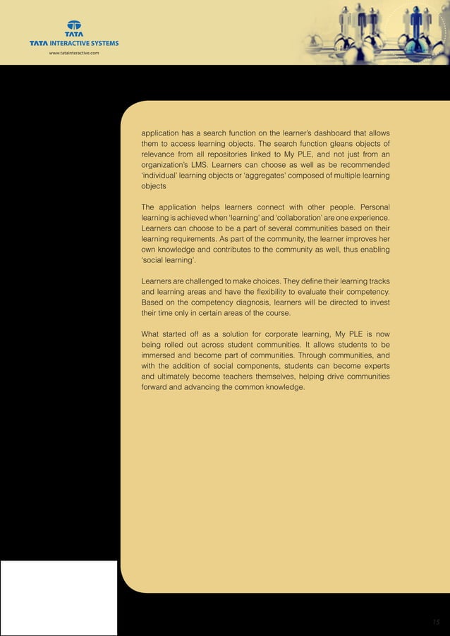 Tata Interactive Systems - Mapping ID to Performance Needs | PDF