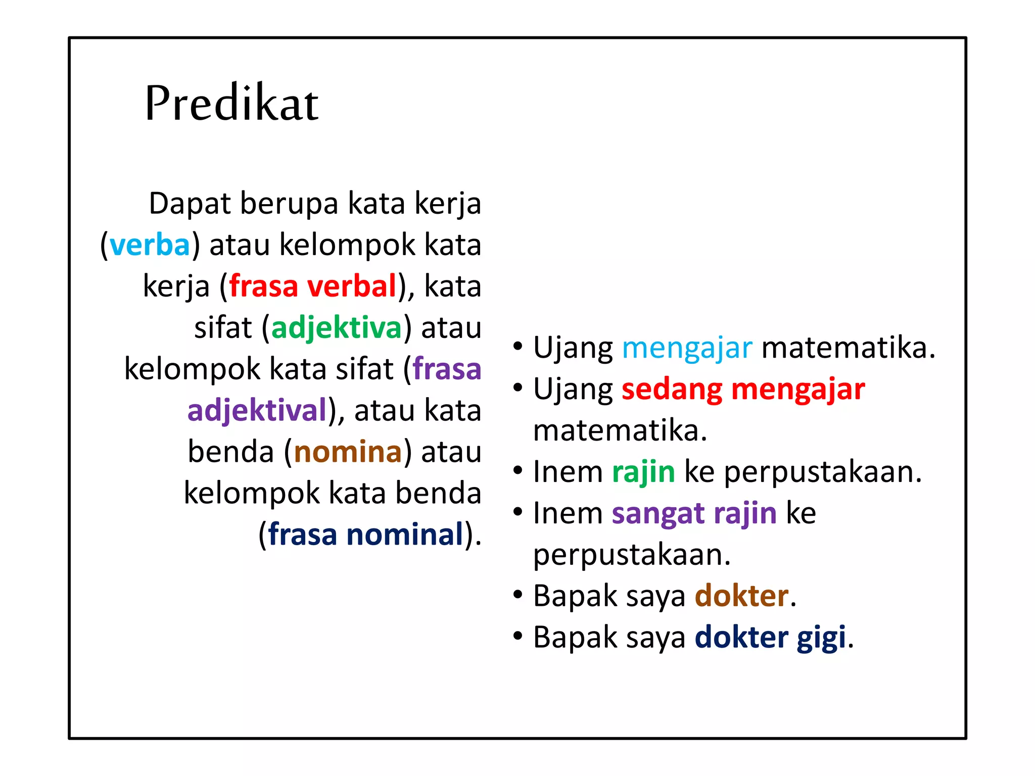 Tata Kalimat Bahasa Indonesia | PPTX