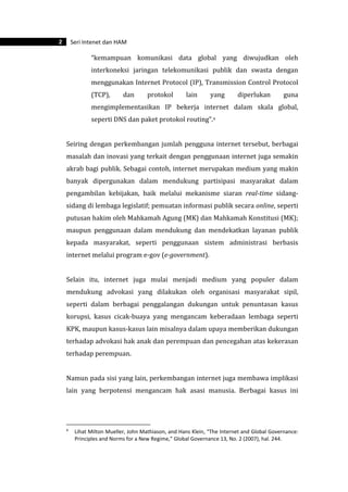 Tata Kelola Internet Indonesia dan HAM | PDF