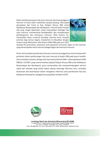 Tata Kelola Internet dan HAM - ELSAM | PDF