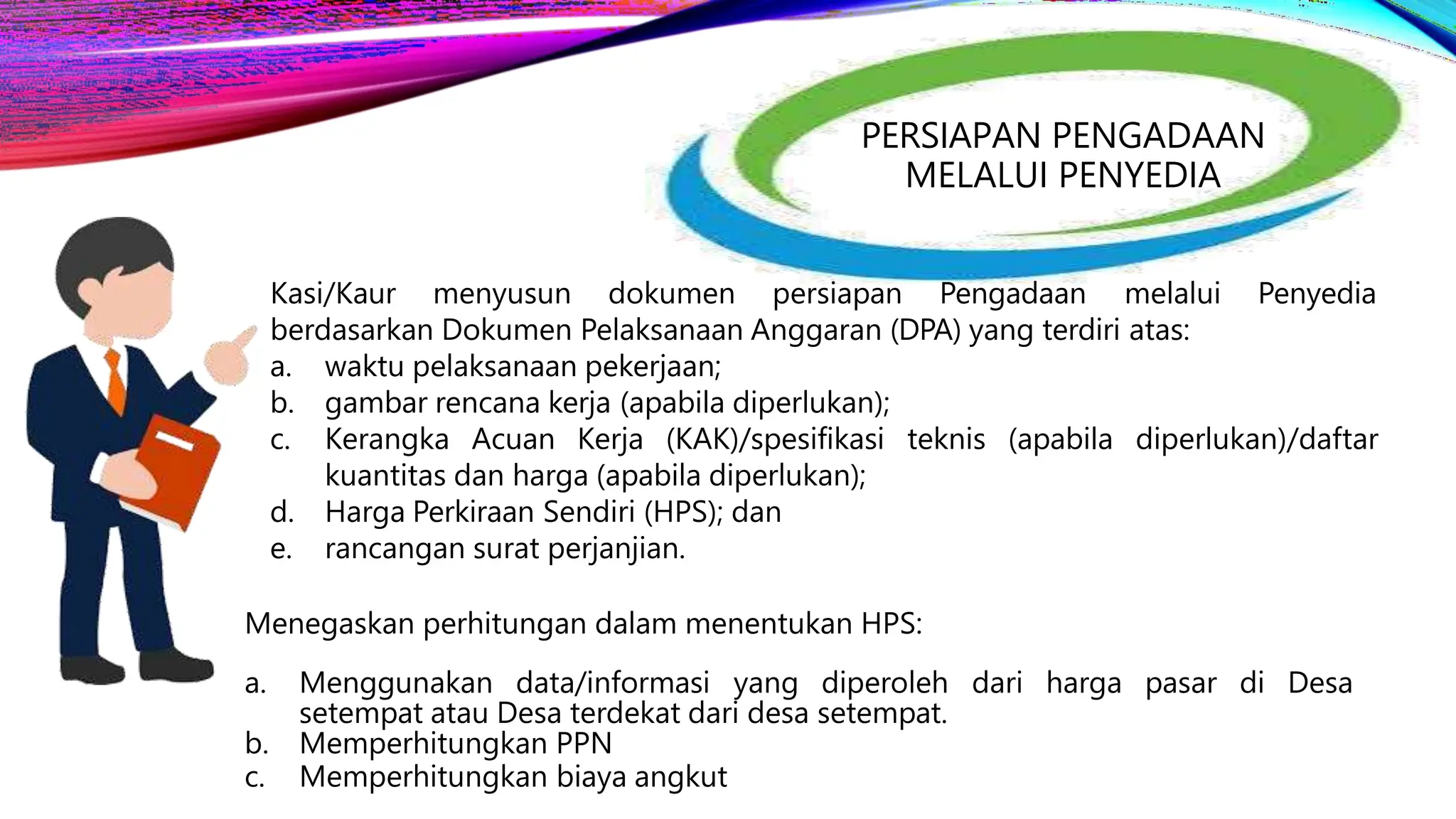 Tata Kelola Pengadaan barang dan Jasa di Desa pptx | PPTX