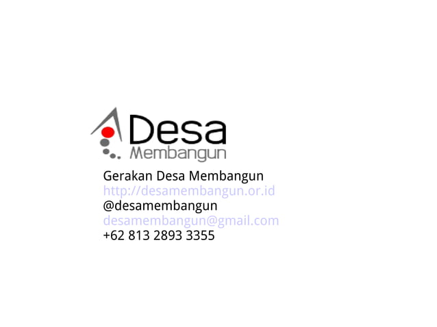 Tata kelola sumber daya desa lewat e gov desa | PPT | Free Download