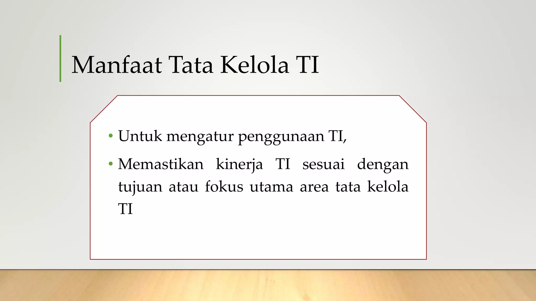 Tata kelola ti (pt. telkom) | PPTX