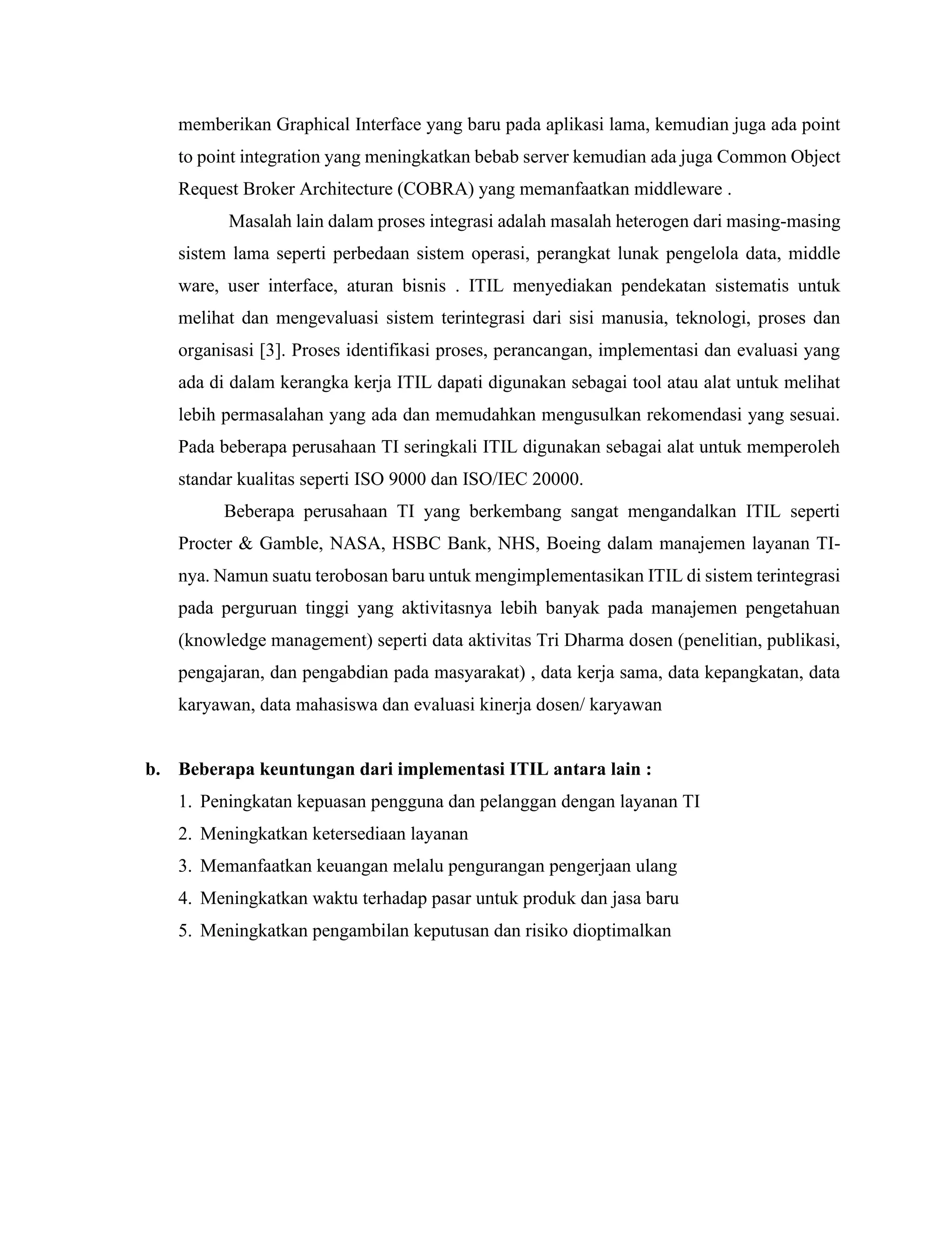 Materi Framework dan Best Practice Tata Kelola IT beserta contoh implementasinya dalam ...