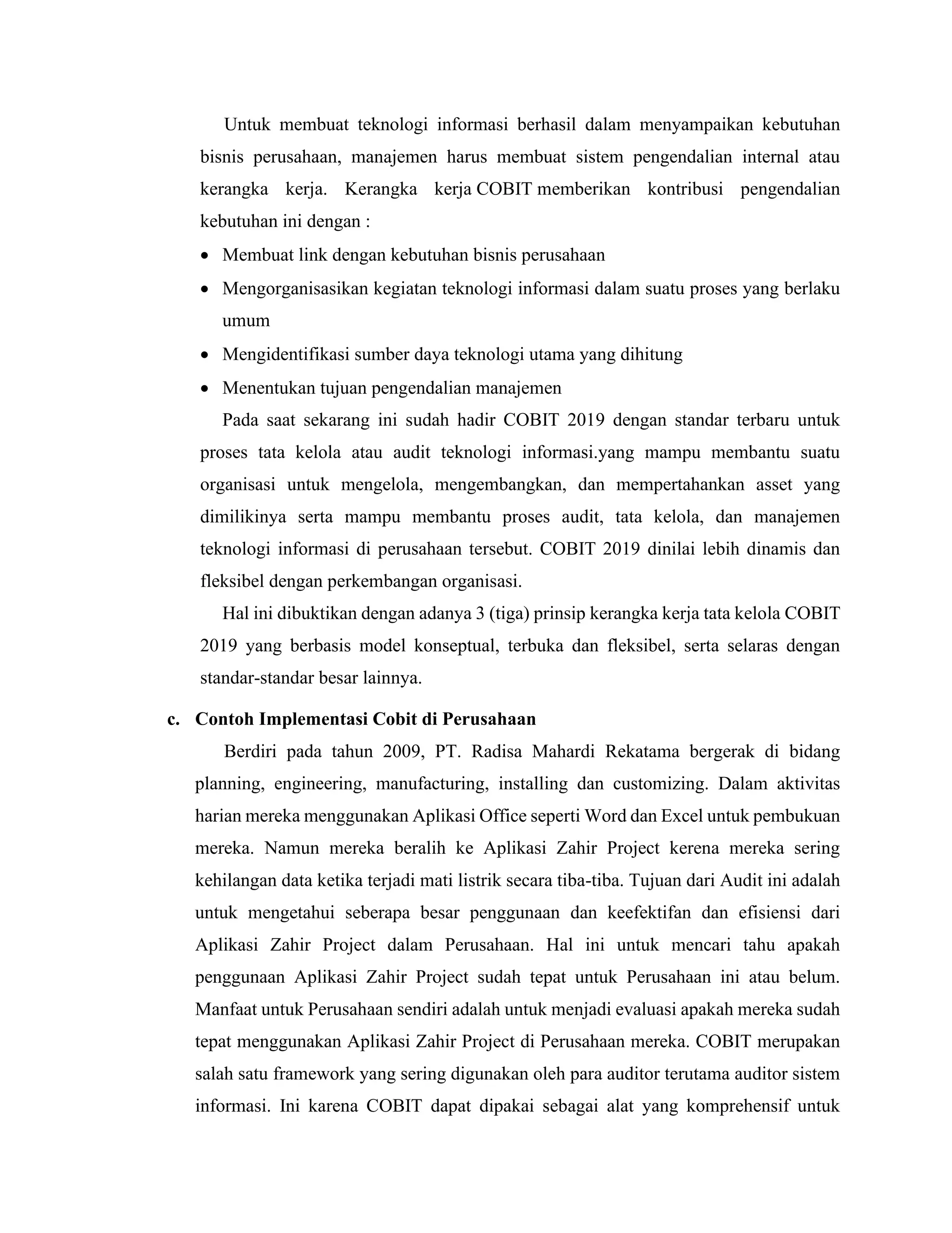 Materi Framework dan Best Practice Tata Kelola IT beserta contoh ...