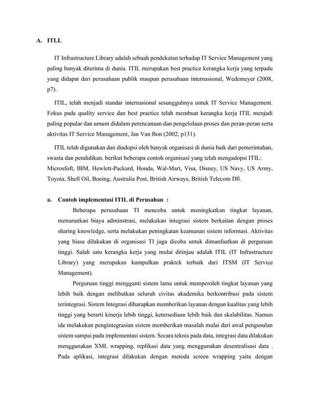 Materi Framework dan Best Practice Tata Kelola IT beserta contoh implementasinya dalam ...