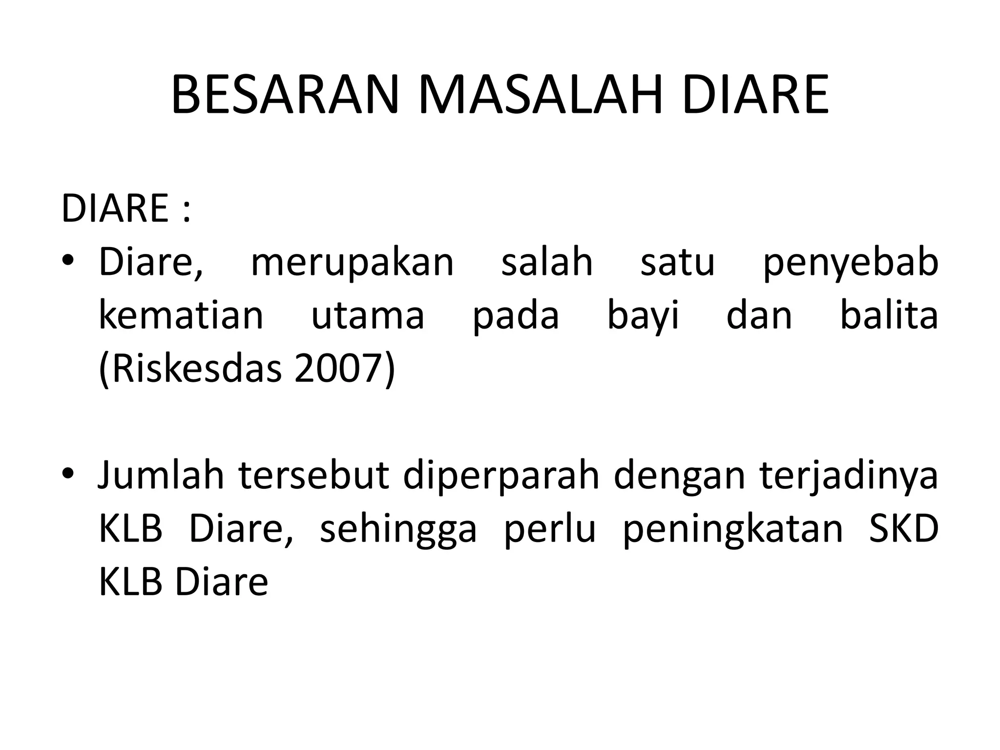 Tatalaksana diare 2017 | PPTX