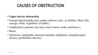 Tatalaksana Obstruksi Benda Asing Pada Dewasa Anak dan Bayi ACLS MHD.pptx
