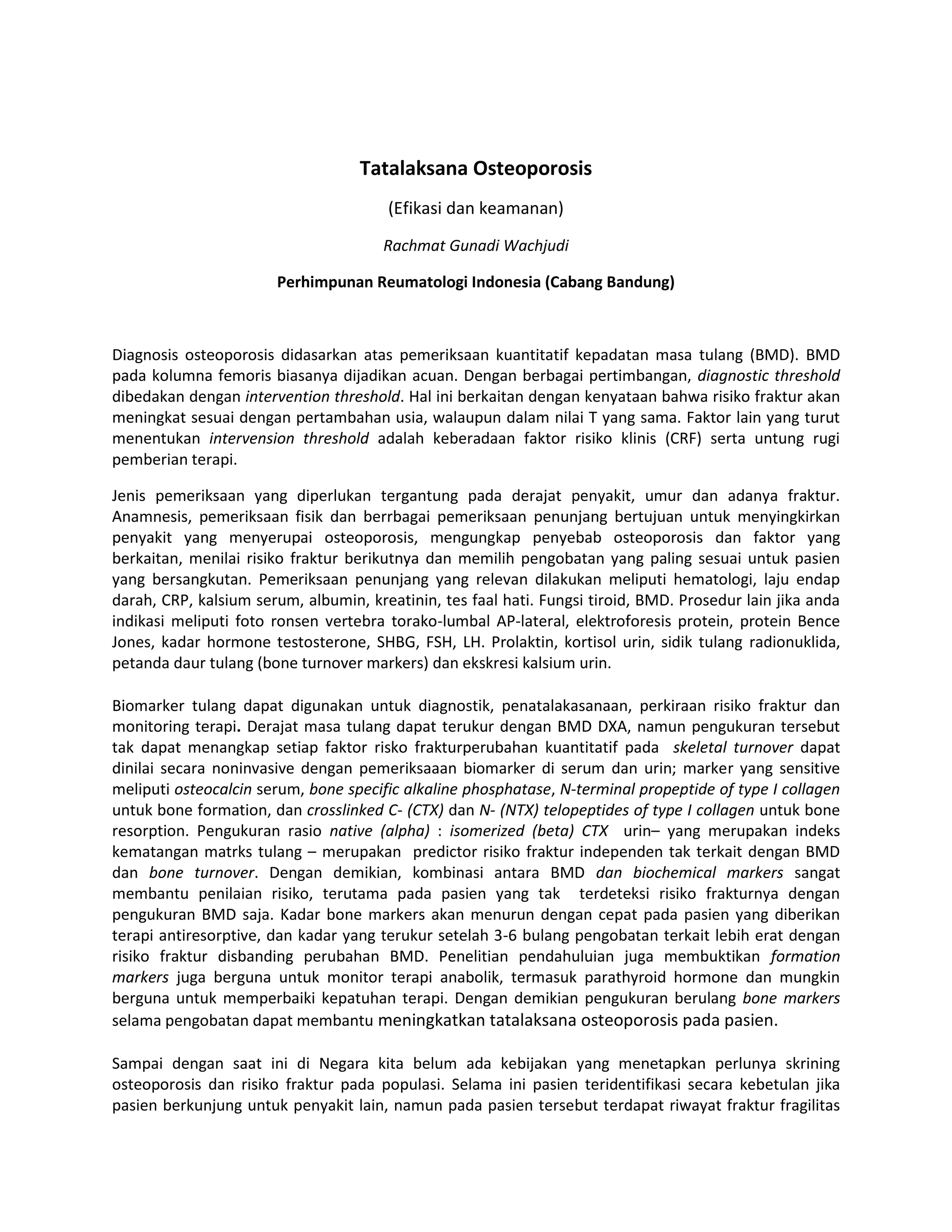 Tatalaksana osteoporosis komprehensif | DOCX