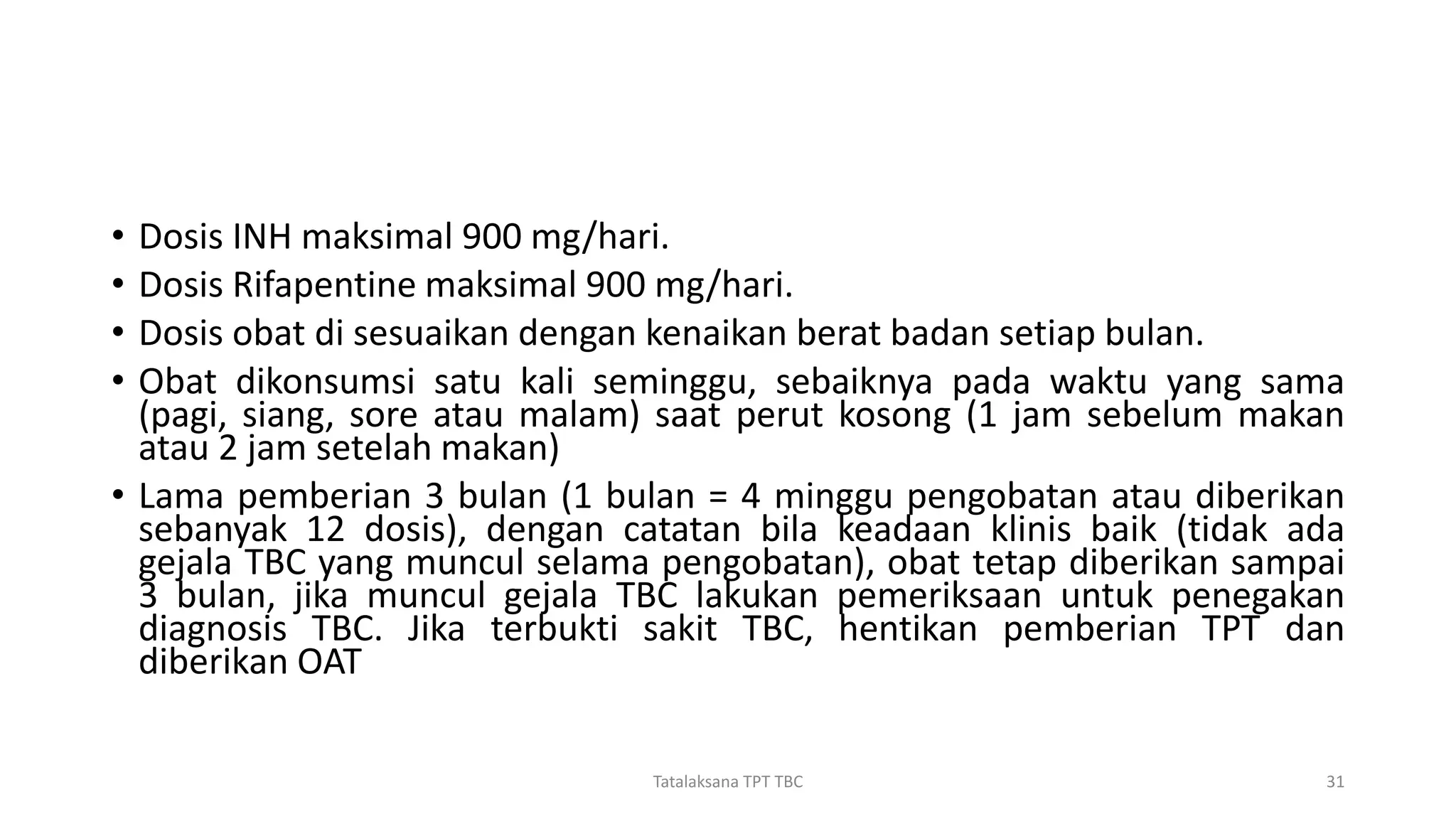 Tatalaksana Pemberian Terapi Pencegahan TPT TB. Pdf | PDF