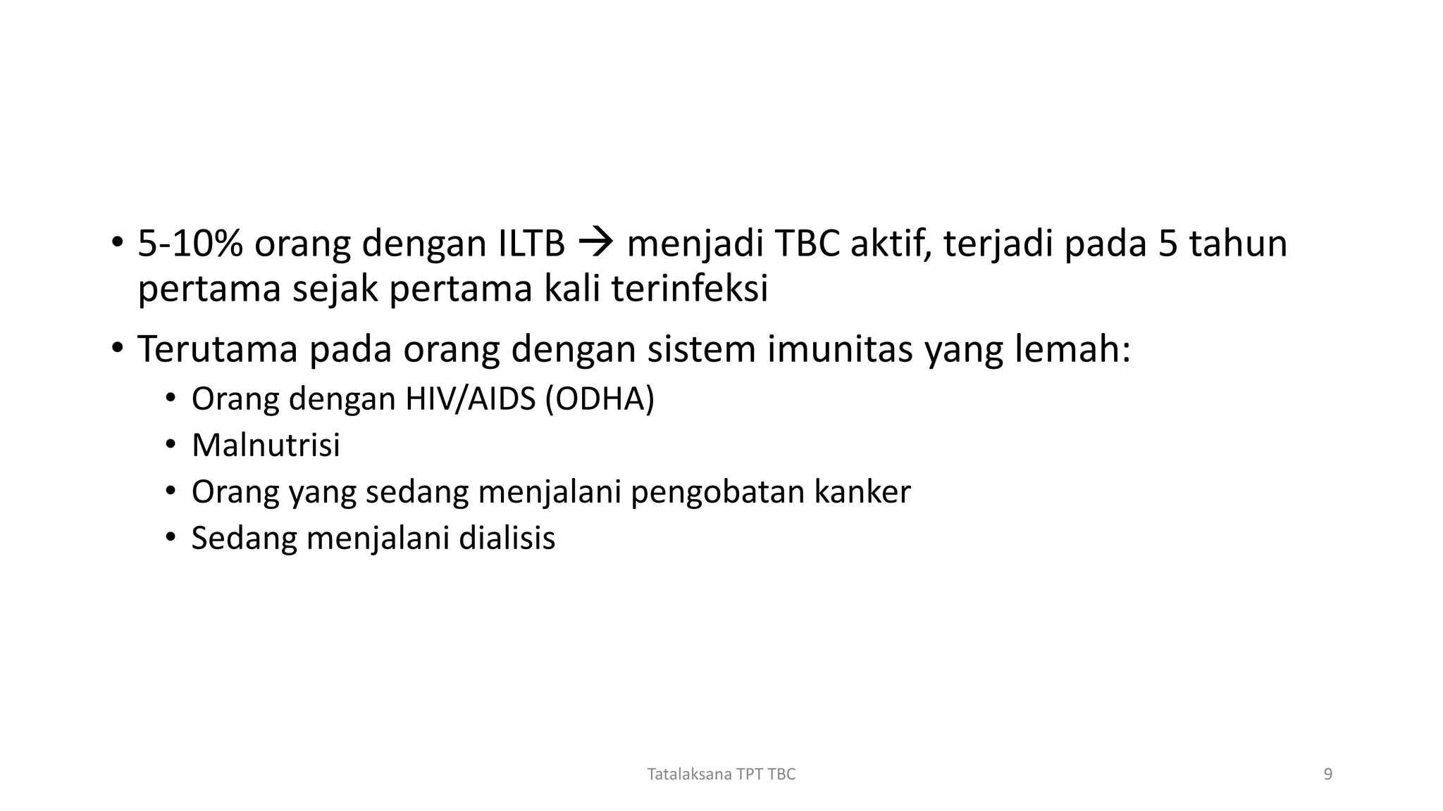 Tatalaksana Pemberian Terapi Pencegahan TPT TB. Pdf | PDF