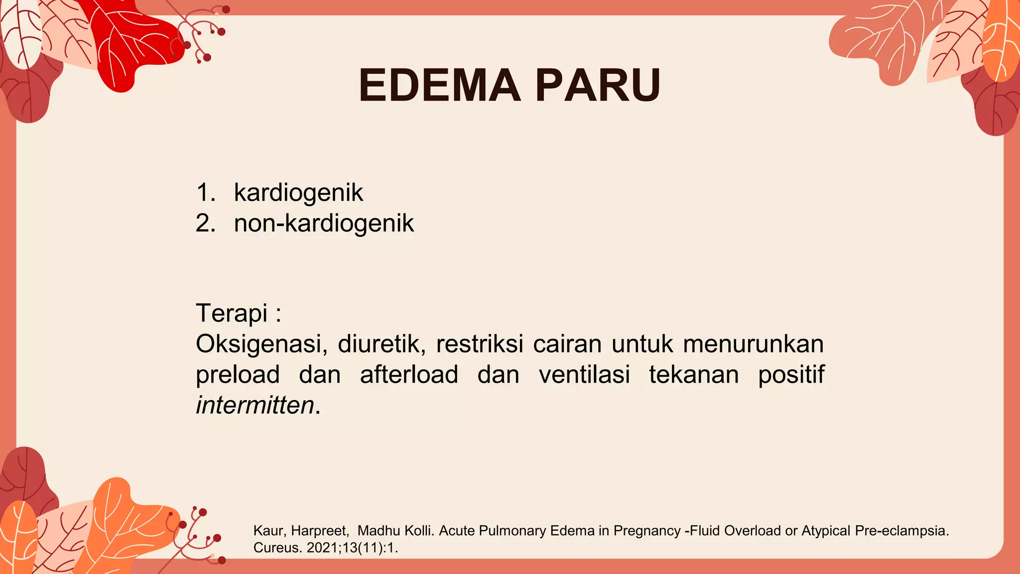 Tatalaksana, prognosis, edema paru.pptx