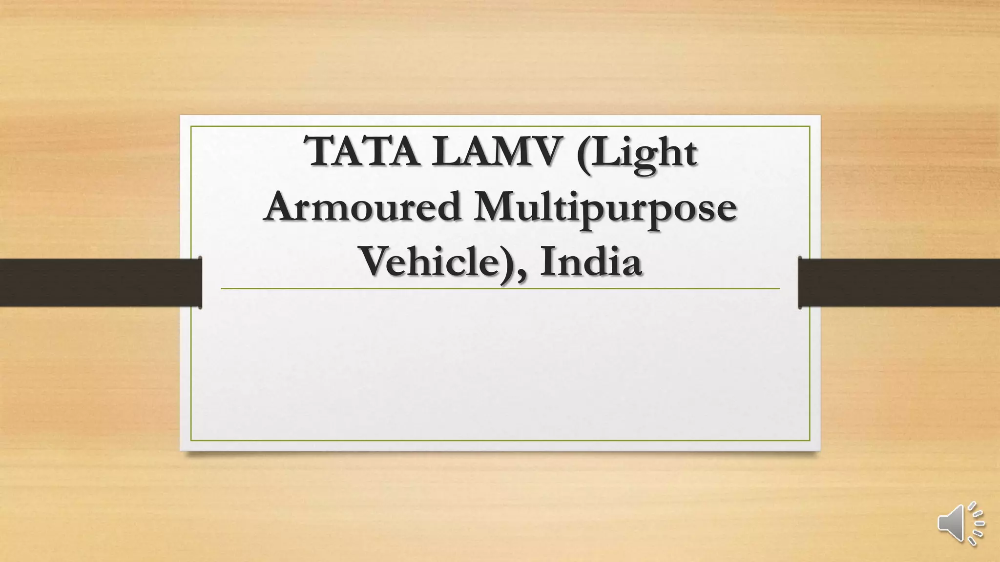 TATA LAMV, India - Light Armoured Multipurpose Vehicle For Indian Army ...