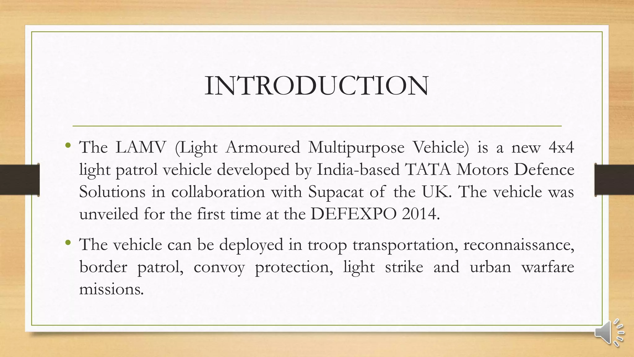 TATA LAMV, India - Light Armoured Multipurpose Vehicle For Indian Army ...