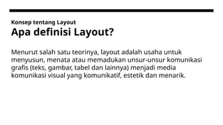 Tata Letak (Layout) dalam Desain Grafis | PPTX