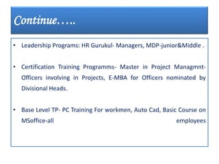 Tata management training center | PPTX