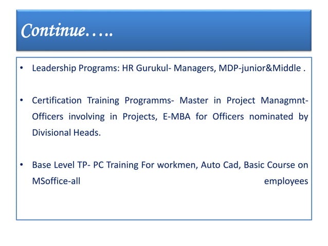 Tata management training center | PPTX