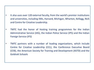 Tata management training center | PPTX