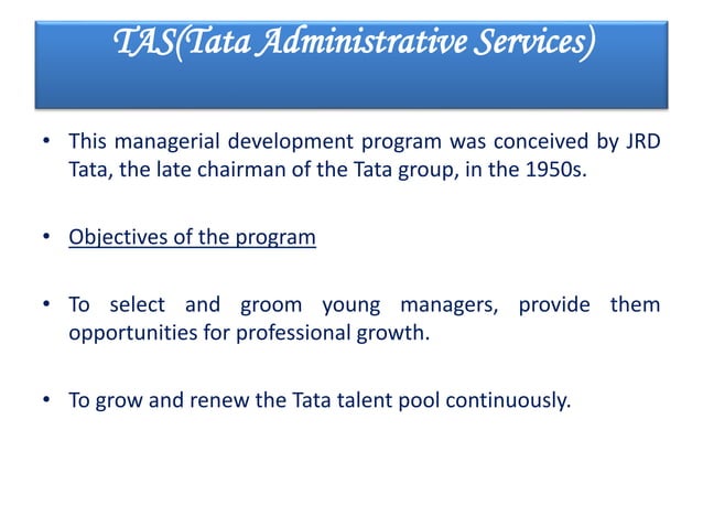 Tata management training center | PPTX