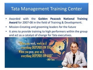 Tata management training center | PPTX